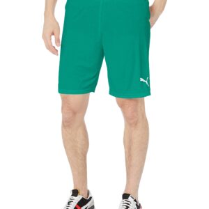 PUMA Men's LIGA Core Shorts, Pepper Green/White, M