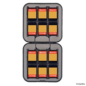 CamKix Game Case Compatible with Nintendo Switch - Fits up to 48 Nintendo Switch Games - Protective Storage System - 2X Game Card Organizer - 2X Hard Shell with 24 Slots