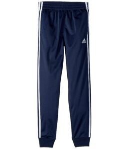 adidas boys' big tricot jogger pants, iconic collegiate navy, large (14/16)