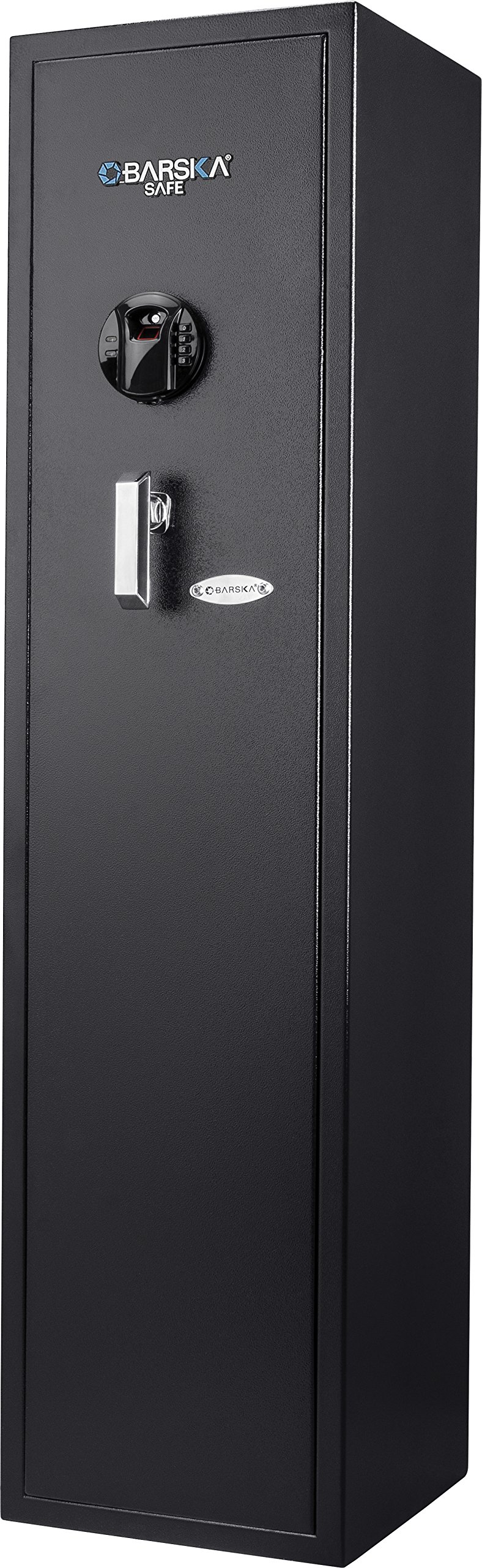 BARSKA New Large Quick Access Biometric Rifle Gun Safe Cabinet (13 in x 13 in x 52.25 in)