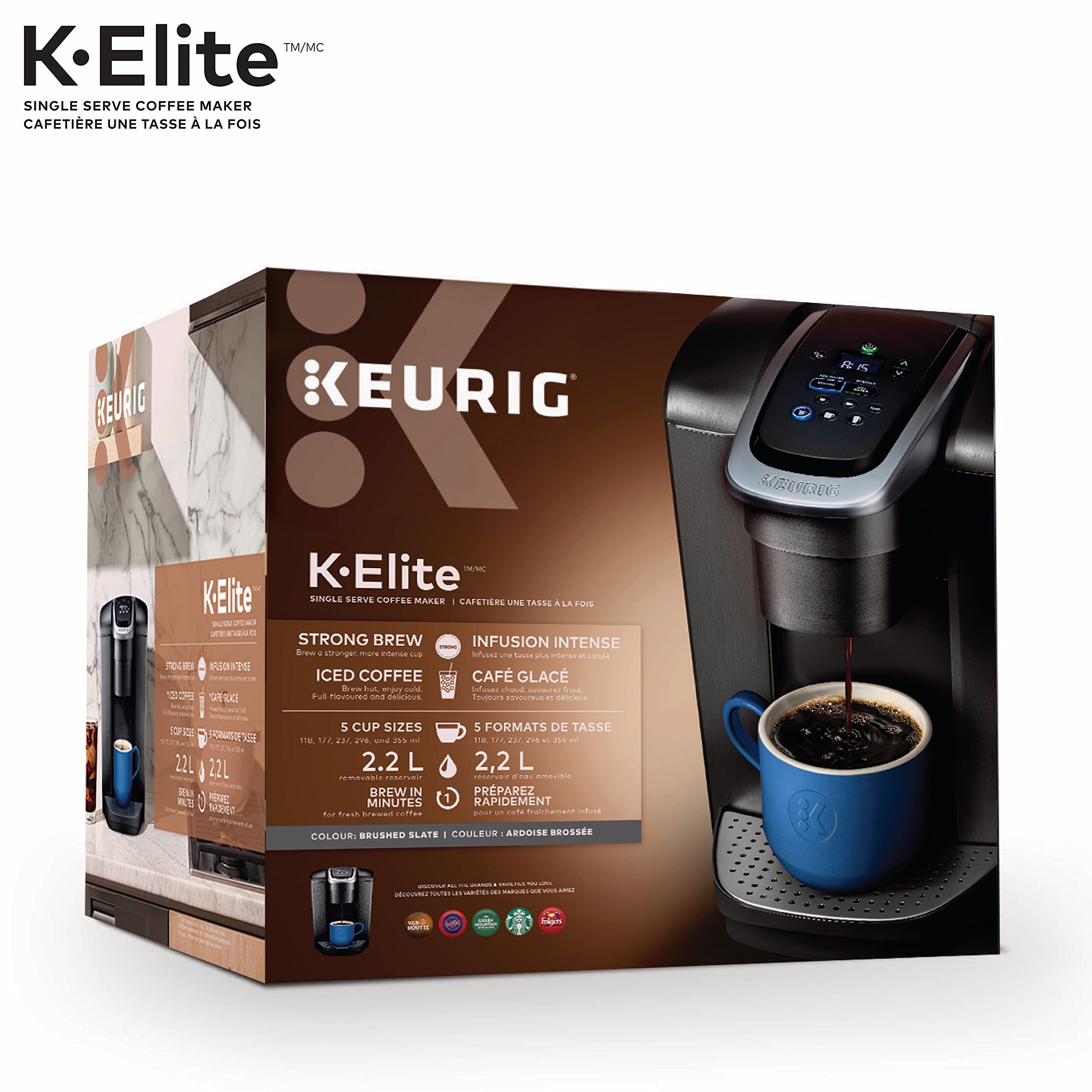 Brushed Slate Hot Beverage K-Elite Dispenser