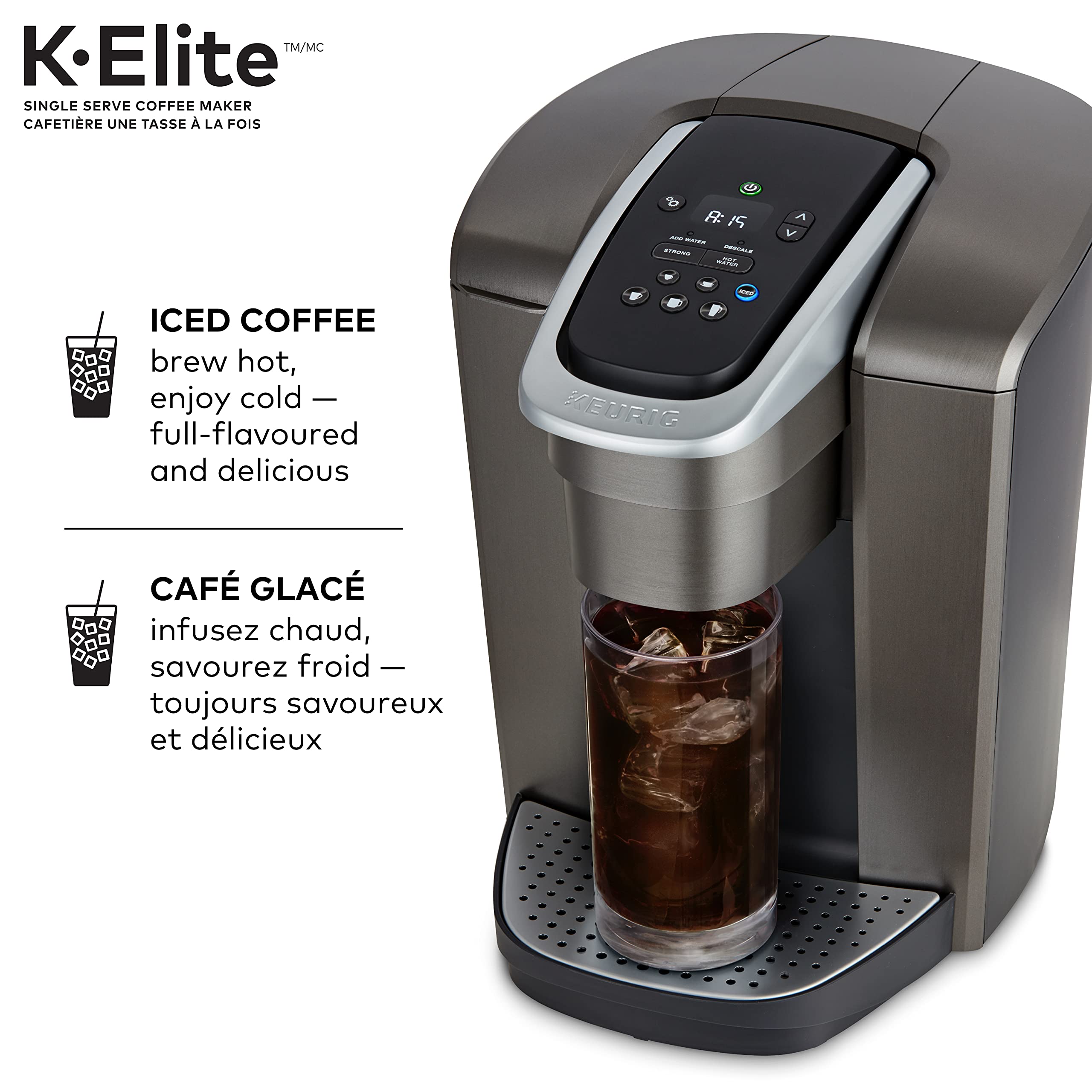 Brushed Slate Hot Beverage K-Elite Dispenser