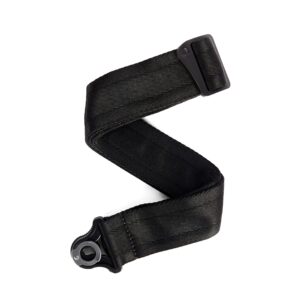 d'addario auto lock guitar strap - acoustic & electric guitar accessories - easy to use auto locking guitar straps - uses existing guitar strap buttons - nylon - black