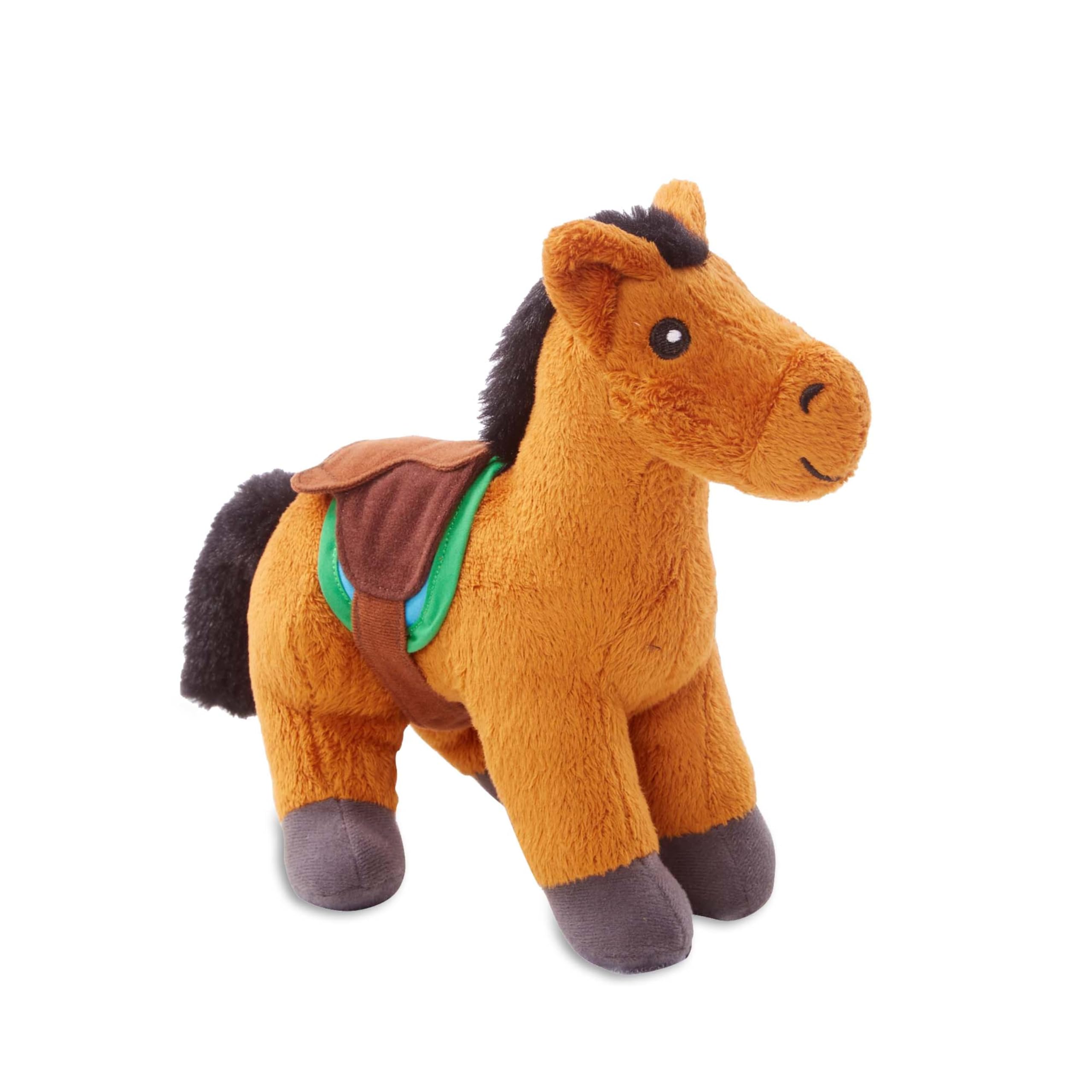 Melissa & Doug Feed & Groom Horse Care Play Set With Plush Stuffed Animal (23 pcs) - Pretend Play Horse Plush Toys For Girls And Boys Toddlers Ages 1+, Multi-colored