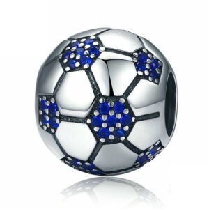 football charm soccer bead authentic 925 sterling silver sport charms for european bracelet