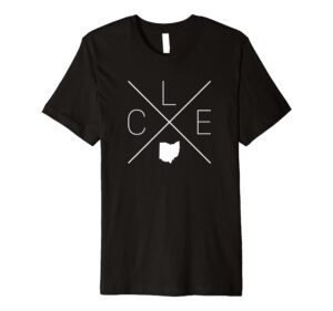 cle cross design - cleveland ohio shirt