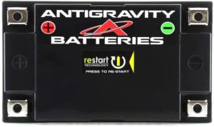 antigravity atx30-rs lithium motorsport battery w/bms & re-start technology - 880cca 5.75 pounds 30ah - replaces ytx30 ytx30l-bs yix30 yix30l-bs gyz32hl