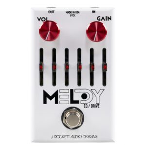 j. rockett audio designs q series melody overdrive and 6-band eq guitar effects pedal