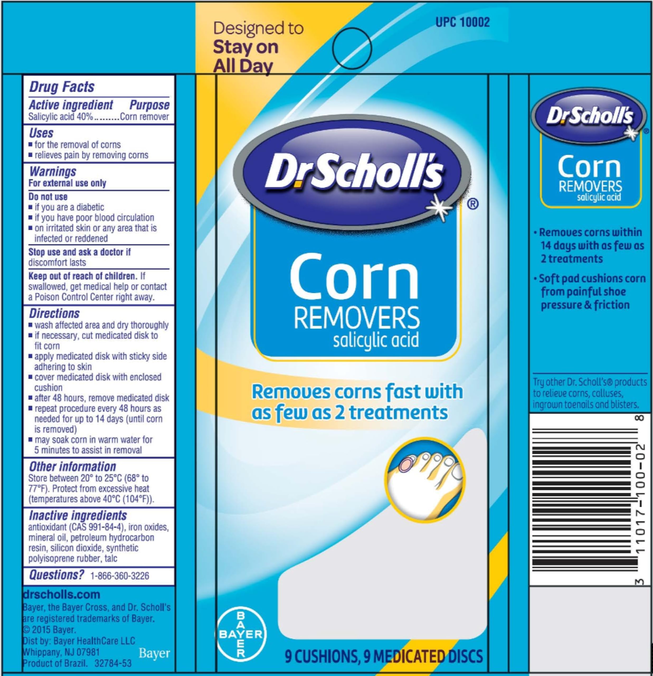 Dr. Scholl's Corn Removers Cushions & Medicated Discs - 9 ct, Pack of 6