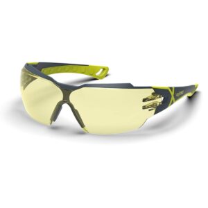 hexarmor mx300 z87 safety glasses, amber lens, trushield anti-fog coating