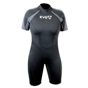 evo 3mm shorty wetsuit (women's) 7/8 black