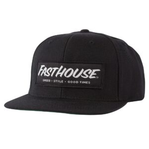 fasthouse speed style hat (black, one size)