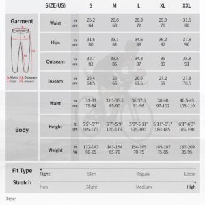 ARSUXEO Men's Compression Tights Running Pants Baselayer Legging K3 White Size Medium