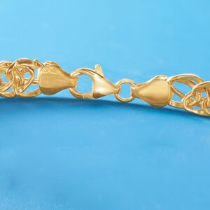 Ross-Simons 14kt Yellow Gold Wheat-Link Bracelet. 7 inches