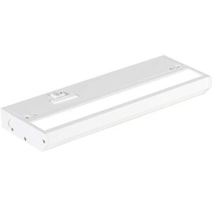 nsl led under cabinet lighting dimmable hardwired or plugged-in installation - 3 color temperature slide switch - warm white (2700k), soft white (3000k), cool white (4000k) - 9 inch white finish