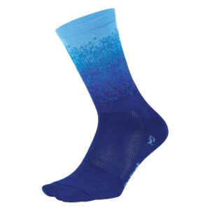 defeet airtomblue401 barnstormer ombre socks, x-large, royal/neptune/carolina