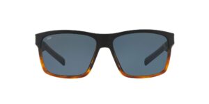 costa del mar man sunglasses black/shiny tortoise frame, gray lenses - 60mm