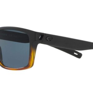 Costa Del Mar Man Sunglasses Black/Shiny Tortoise Frame, Gray Lenses - 60MM