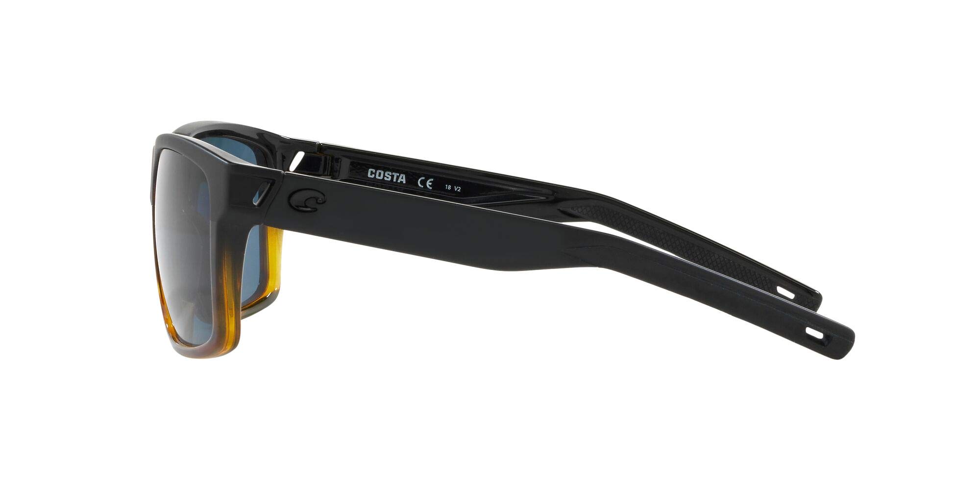 Costa Del Mar Man Sunglasses Black/Shiny Tortoise Frame, Gray Lenses - 60MM