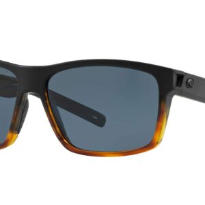 Costa Del Mar Man Sunglasses Black/Shiny Tortoise Frame, Gray Lenses - 60MM