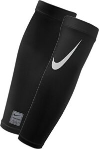 nike pro adult dri-fit 3.0 arm sleeves (black/white, small/medium)