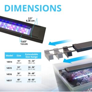 Fluval Sea Marine 3.0 LED Aquarium Lighting for Coral Growth, 59 Watts, 48-60 Inches