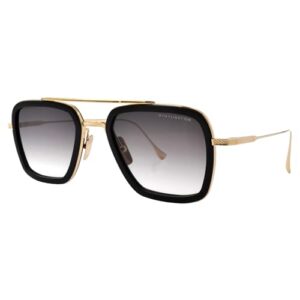 dita flight.006 matte black k gold/dark grey shaded 52/22/144 men sunglasses