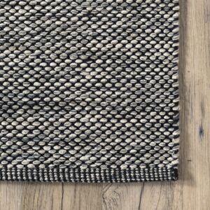 nuLOOM Alessi Solid Farmhouse Cotton Area Rug, 4x6, Grey