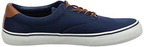 POLO RALPH LAUREN Men's Thorton Low Top Sneakers, Navy, Blue, 10.5 Medium US