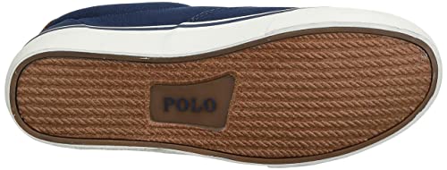 POLO RALPH LAUREN Men's Thorton Low Top Sneakers, Navy, Blue, 10.5 Medium US