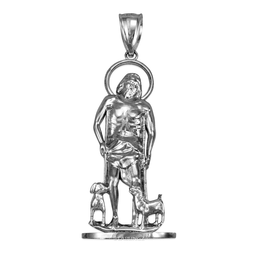 Religious Jewelry by LABLINGZ Sterling Silver St. Lazarus of Bethany Statuette Pendant