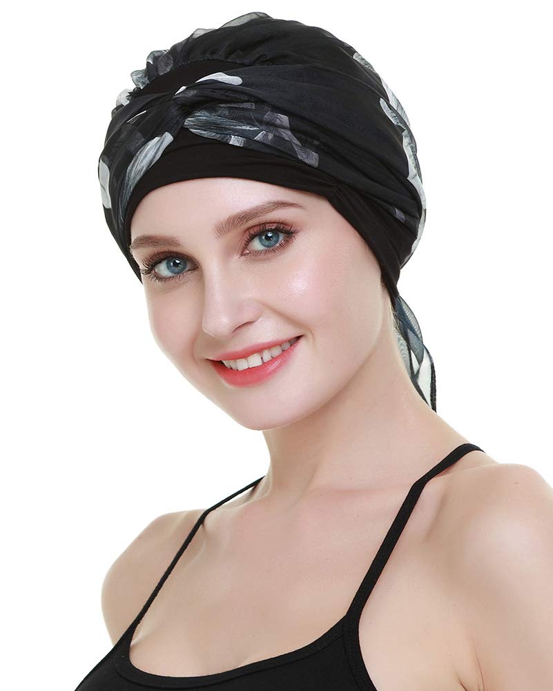 Chemo Caps for Women Light Weight Cancer Scarf Feminine Head Cover for Long Hair Girls