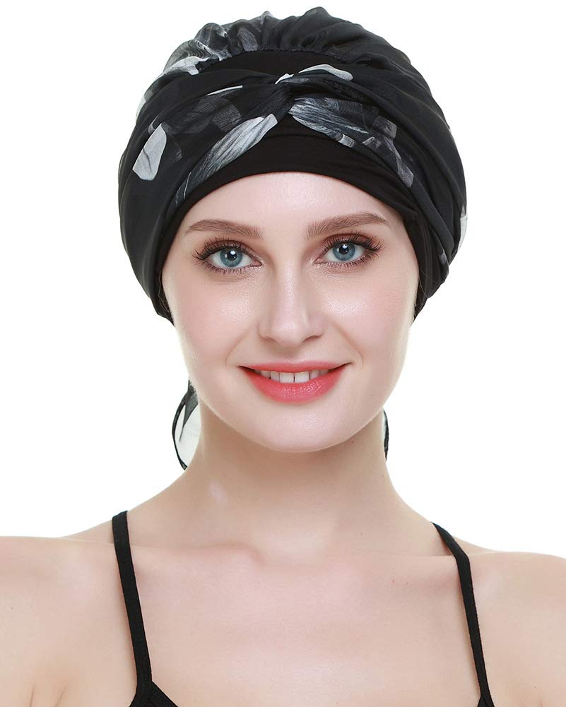 Chemo Caps for Women Light Weight Cancer Scarf Feminine Head Cover for Long Hair Girls