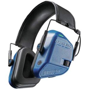 champion vanquish electronic hearing protection muffs (blue)