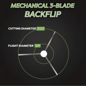 TRUGLO Titanium X 100 Grain Backflip Mechanical Broadhead for Compound Bow Hunting - 3-Blade, 5/8' Flight Dia; 1 1/2' Cutting Dia