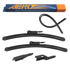 aero avenger 28"+21" premium all-season windshield wiper blades with extra refills oem replacement for ford transit 150 250 350 2024-2015 (set of 2)