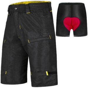 urban cycling apparel the single tracker-mountain bike cargo shorts, with g-tex padded undershorts