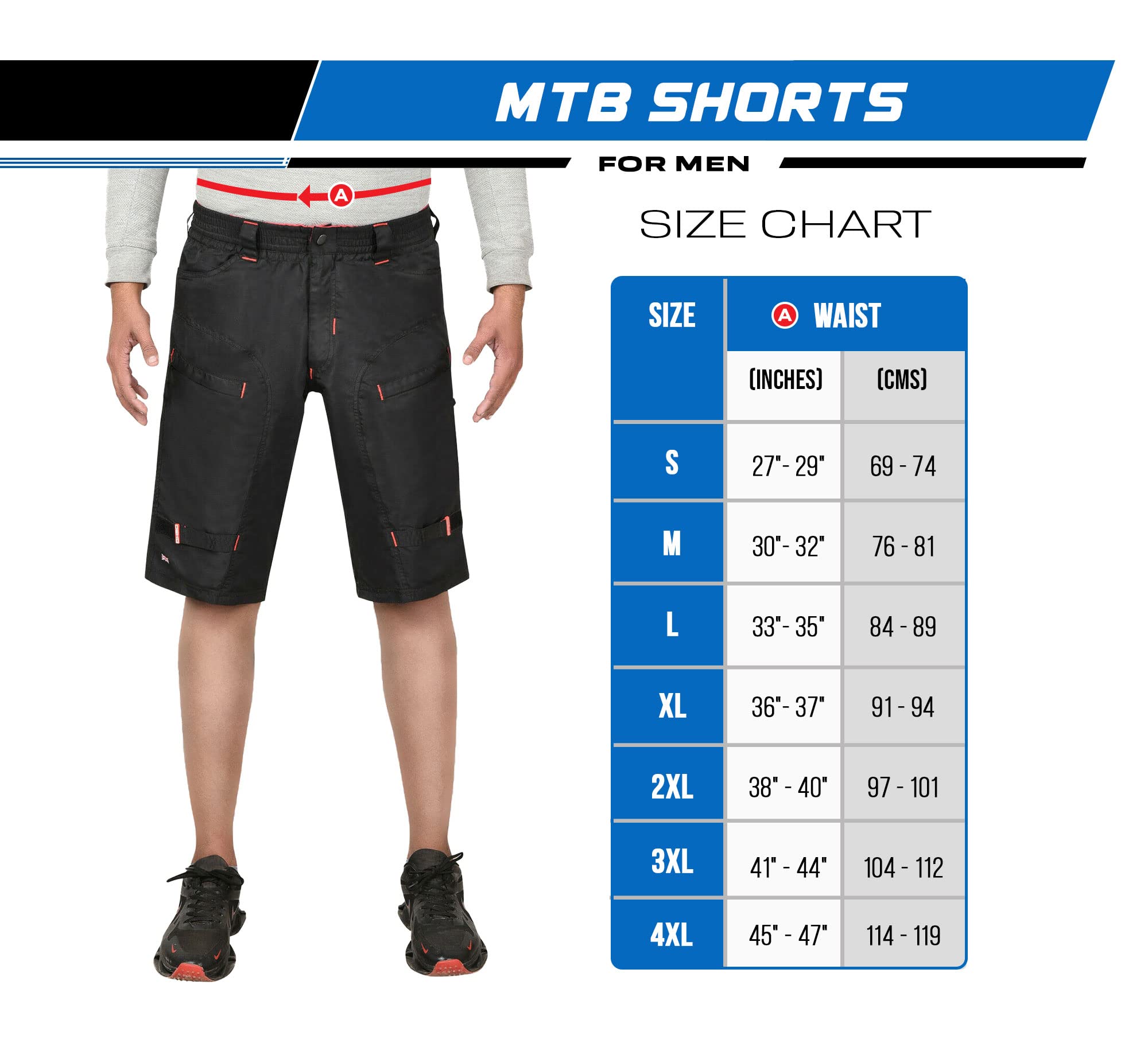 Urban Cycling Apparel The Single Tracker-Mountain Bike Cargo Shorts, with G-Tex padded undershorts