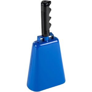 BLUE PANDA - Blue Cowbell with Handle for Football - 11-inch Noisemakers for Sports Games, Weddings, Farm