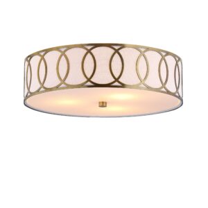 jonathan y jyl3503a aubrey 3-light 15.5" metal led flush mount contemporary,transitional dimmable, 2700k cozy warm light, for kitchen,hallway,bathroom,stairwell, brass gold