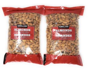 kirkland signature supreme whole almonds, 2 pack (3 pounds)