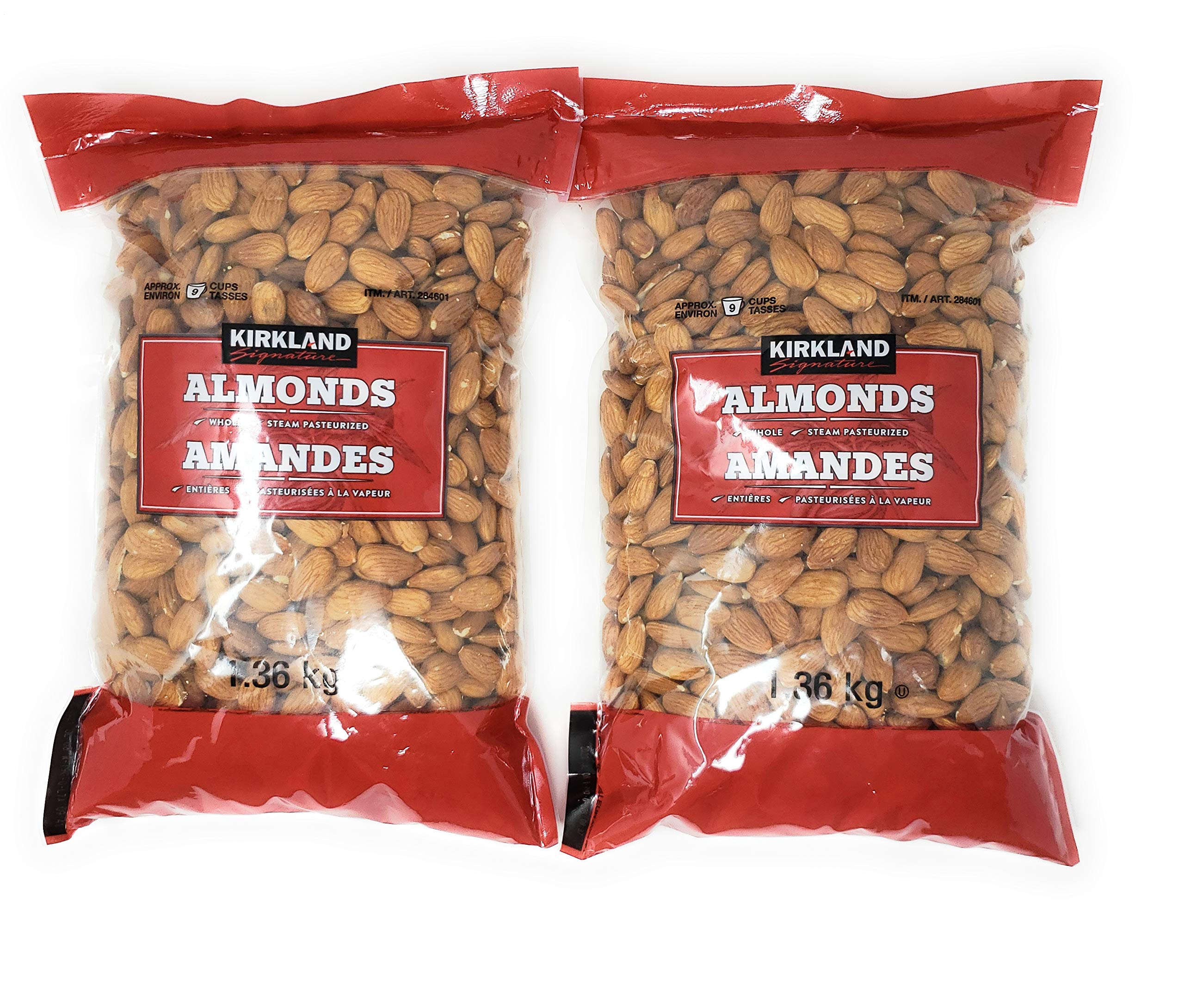 Kirkland Signature Supreme Whole Almonds, 2 Pack (3 Pounds)