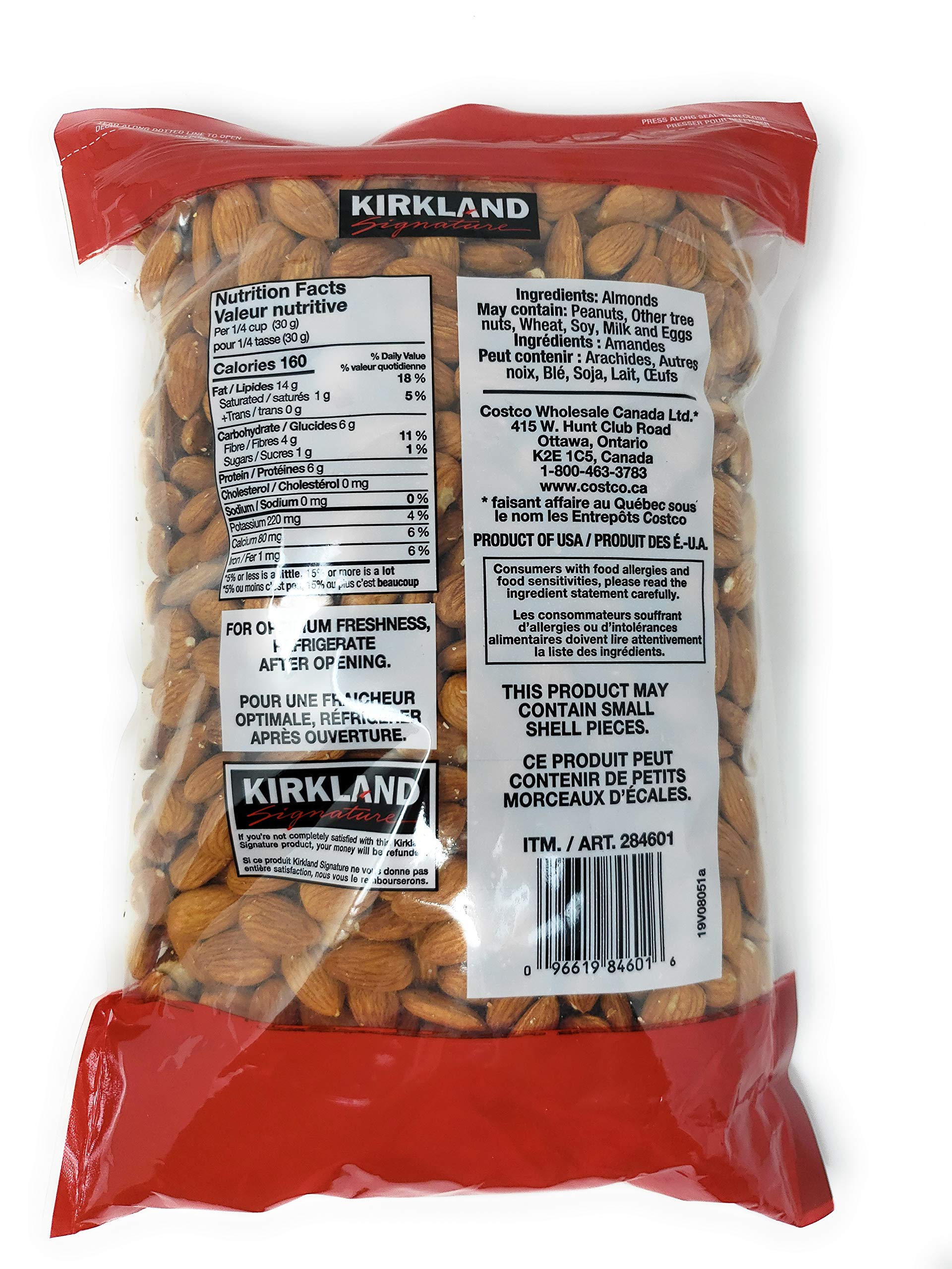 Kirkland Signature Supreme Whole Almonds, 2 Pack (3 Pounds)