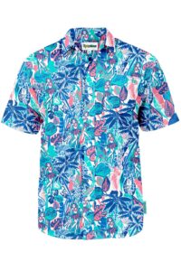 tipsy elves men's vacation the island breeze hawaiian shirt size x-large