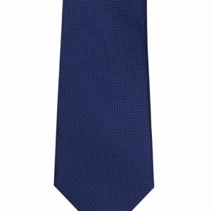 Elfeves Navy Blue Gingham Seft Ties Woven Narrow Party Cool Italy Necktie 3.15" for Men