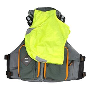 Wilderness Systems Fisher Kayaking Life Jacket | Easy Access Zippered Pockets Zippered Pockets | USCG Approved PFD - UL Type 5 Paddle Sports Life Vest | Large/X-Large, Gray (8070135)