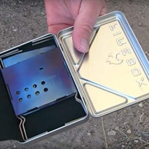 Firebox Ultralight Titanium Nano Stove G2 + X-Case Kit - Wood Burning/Multi Fuel - Folding Camp/Bushcraft