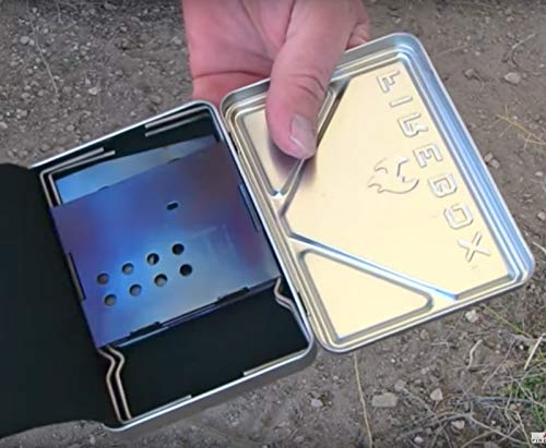 Firebox Ultralight Titanium Nano Stove G2 + X-Case Kit - Wood Burning/Multi Fuel - Folding Camp/Bushcraft