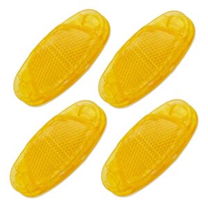 labewin bicycle wheel spoke reflectors for mountain bike road bike decoration safe warning 4pcs yellow oval