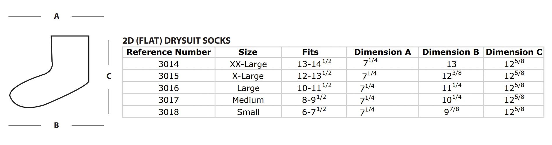 Gear Up Guide Dry Latex Socks, Large / 10-11.5 Shoe Size